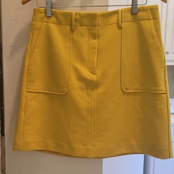 LOFT | Skirts | Yellow Loft Mini Skirt | Poshmark